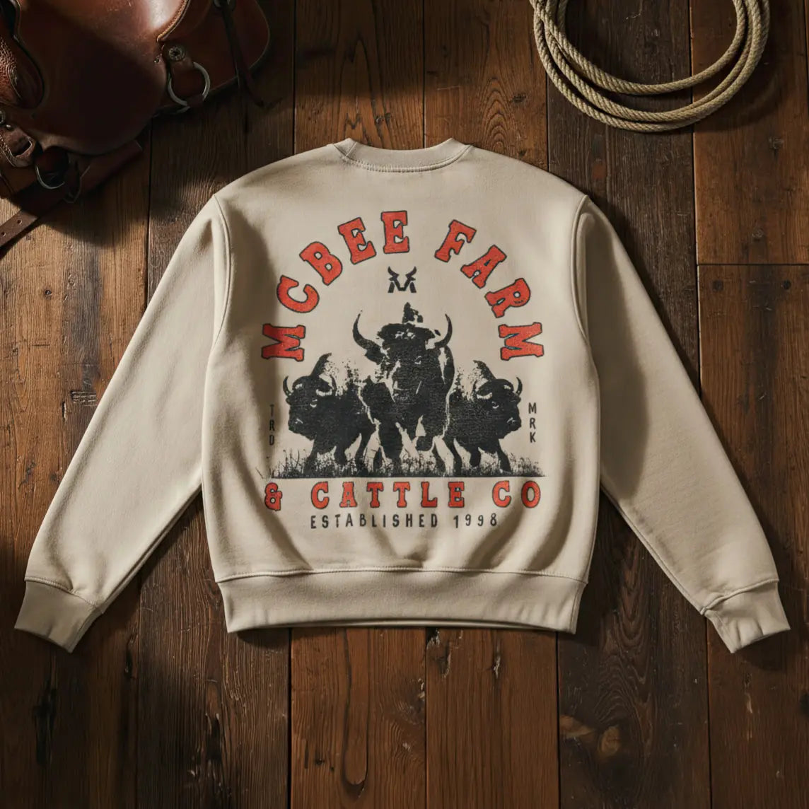 Stampede Crewneck – McBee Farm & Cattle Co